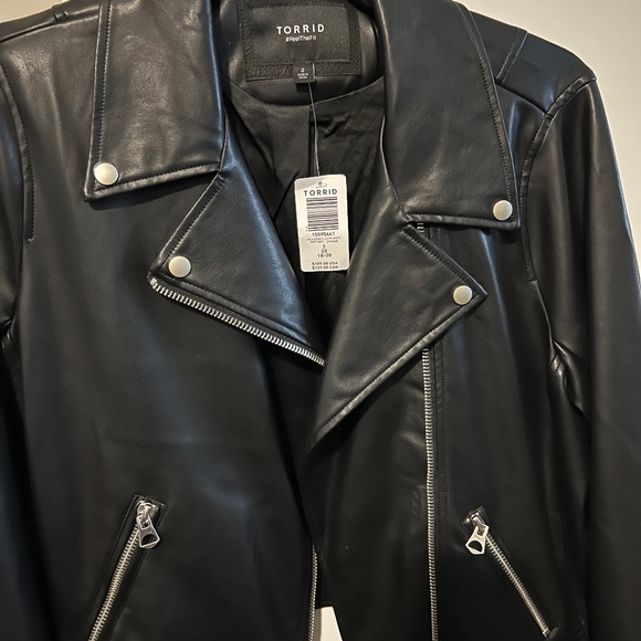 torrid | Jackets & Coats | Black Leather Jacket | Poshmark
